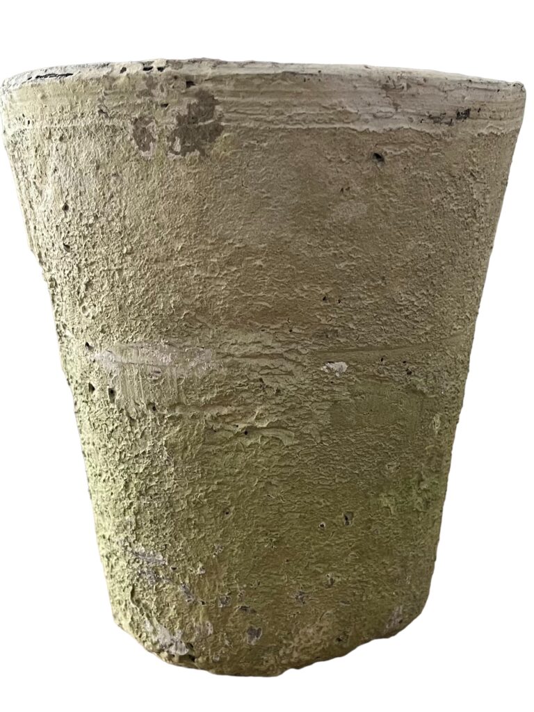 Antiqued whitestone rose pot - The Potting Shed